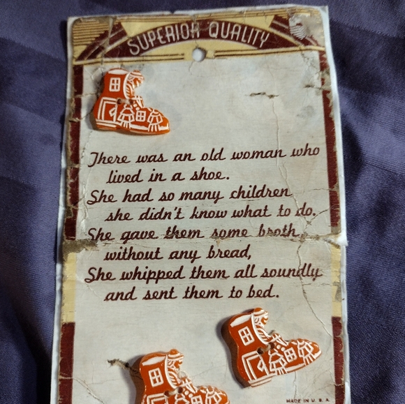 Vintage | Other | Vintage Superior Quality Shoe Plaque With Orange ...